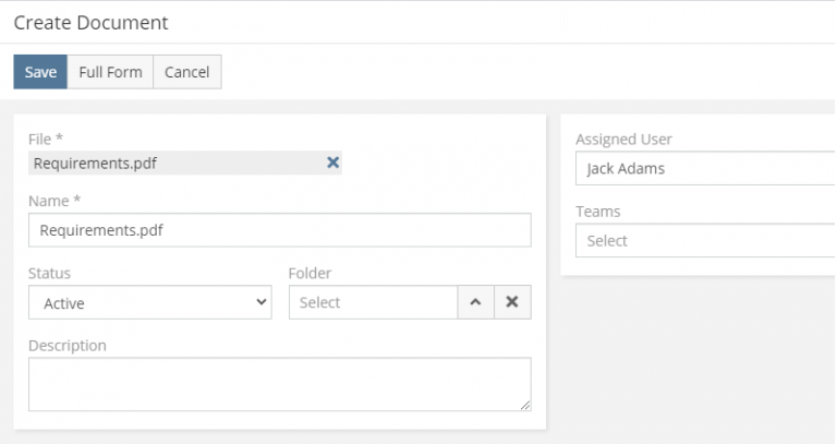Attaching document files